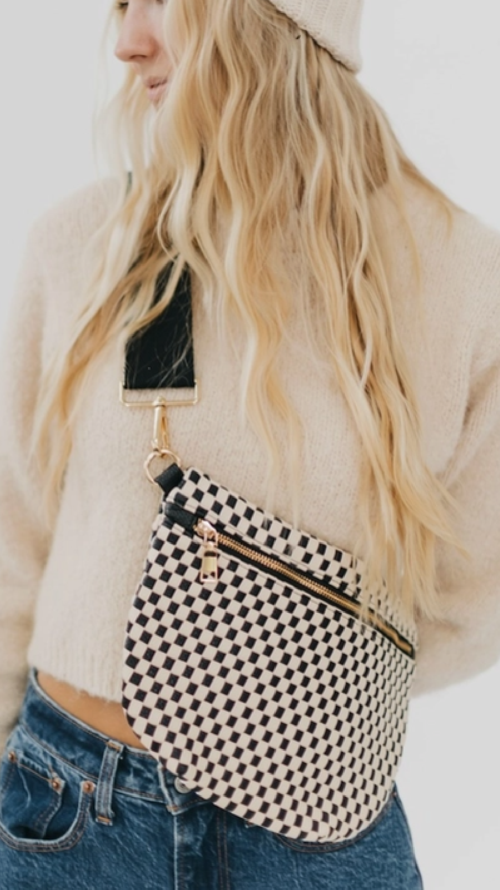 Checkers Anyone Bag - Black – Piper and Hollow Boutique